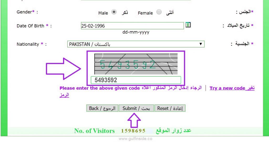 How to check UAE Visit Visa Status or UAE Tourist Visa Status - Gulfinside